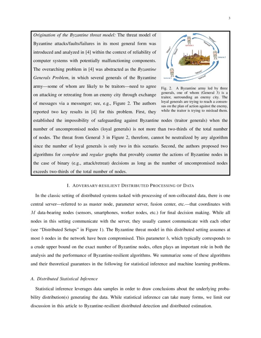 Adversary Resilient Inference And Machine Learning From Distributed To Decentralized Deepai
