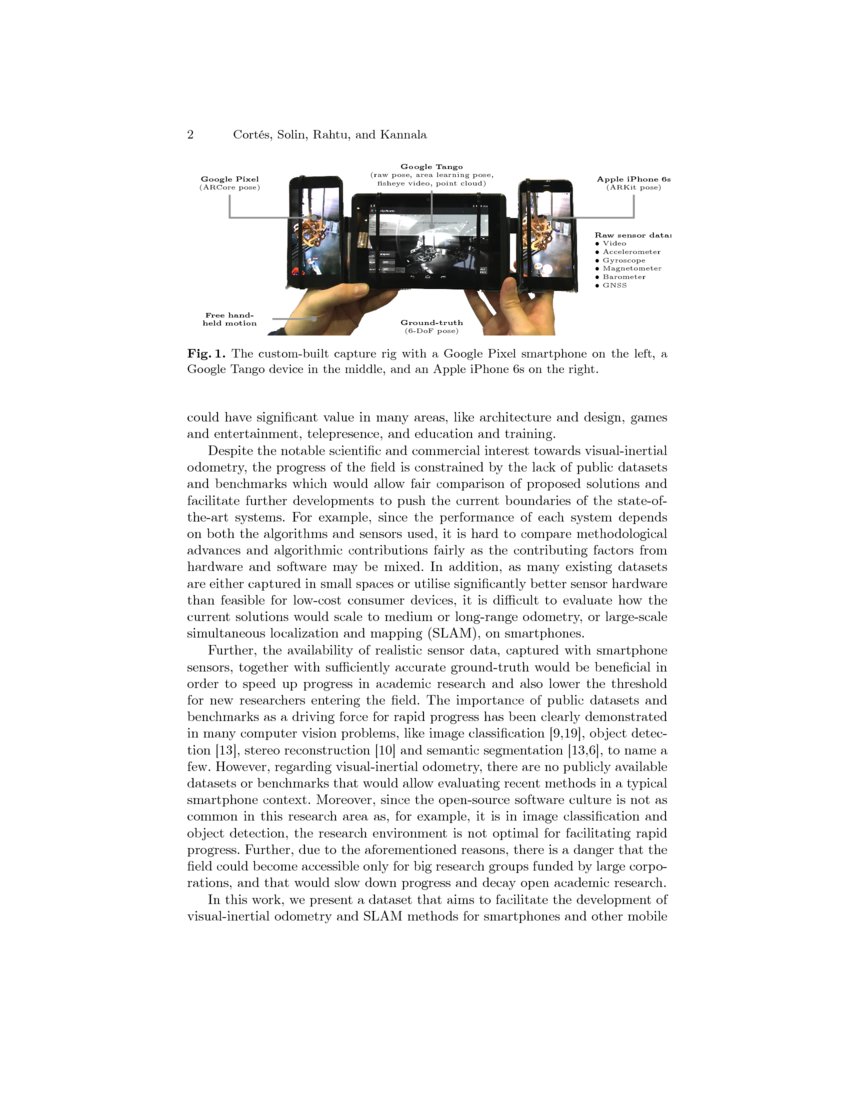 ADVIO: An authentic dataset for visual-inertial odometry | DeepAI