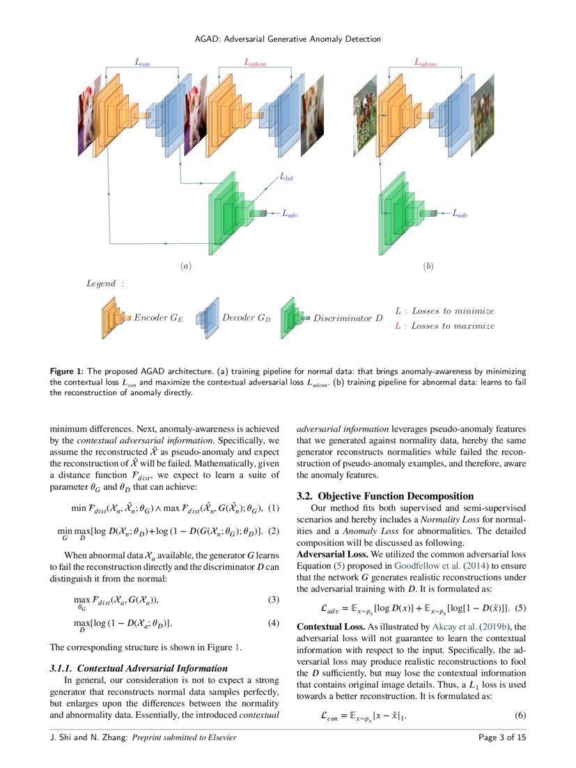 Agad Adversarial Generative Anomaly Detection Deepai