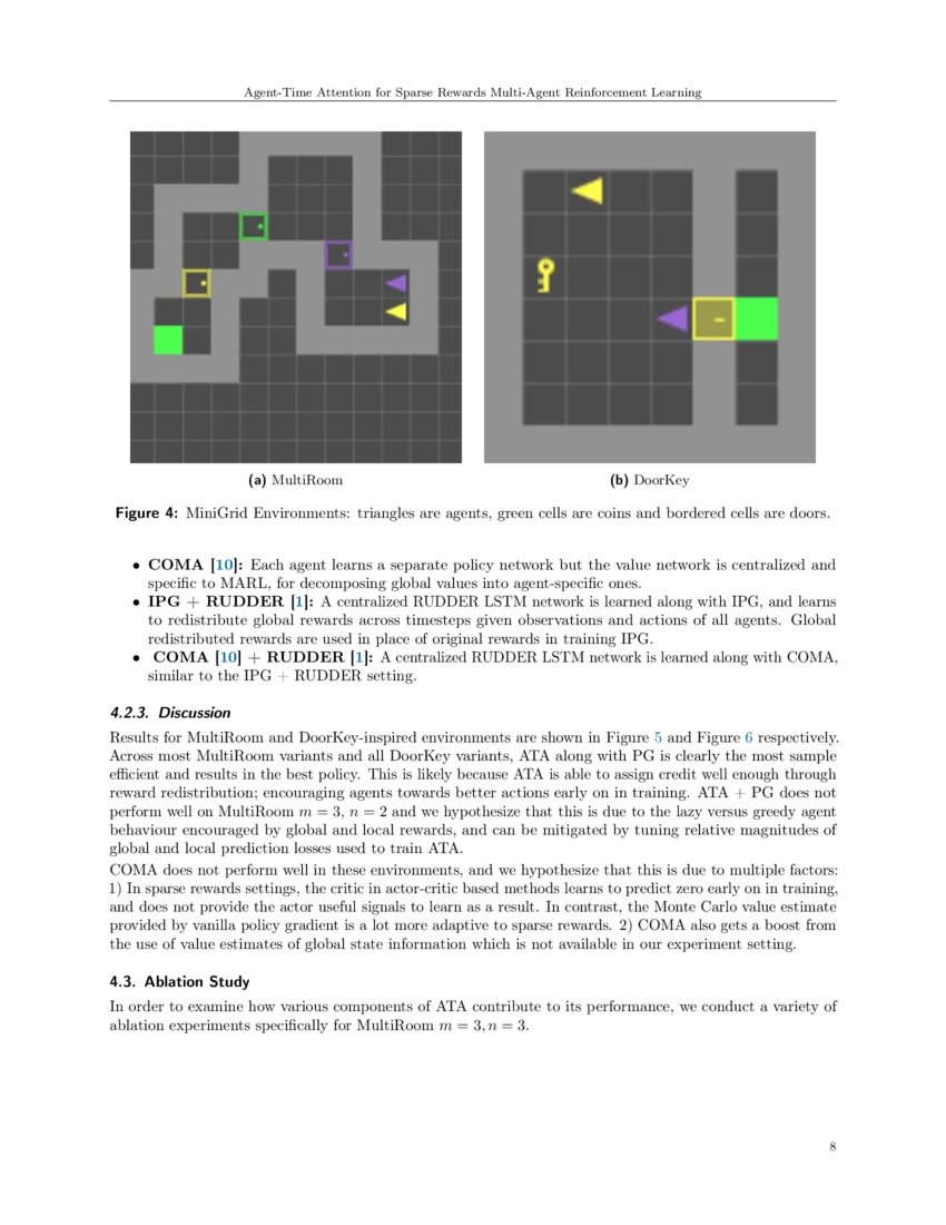 Agent-Time Attention for Sparse Rewards Multi-Agent Reinforcement ... Agent-Time Attention for Sparse Rewards Multi-Agent Reinforcement ...