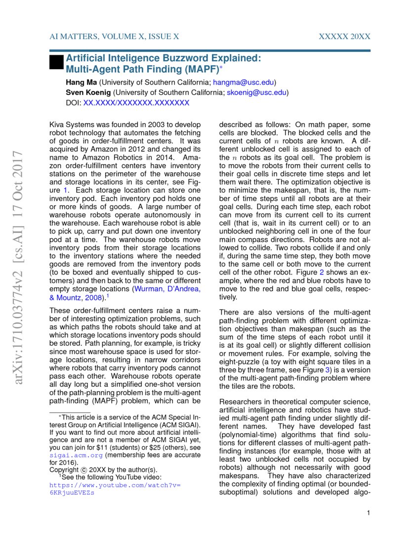 AI Buzzwords Explained: Multi-Agent Path Finding (MAPF) | DeepAI