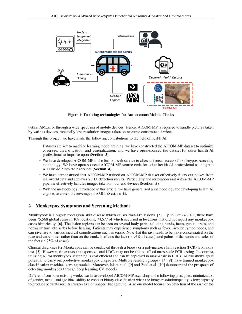 AICOM-MP: an AI-based Monkeypox Detector for Resource-Constrained Environments | DeepAI