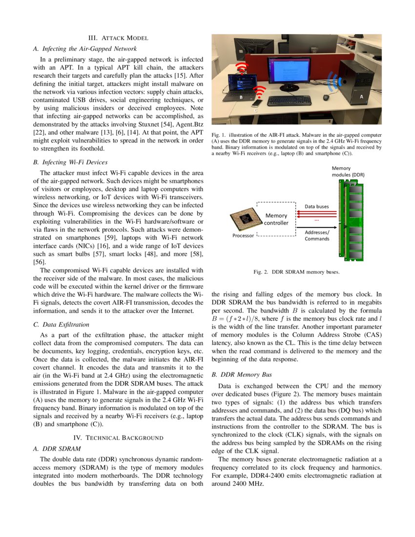 AIR-FI: Generating Covert Wi-Fi Signals from Air-Gapped Computers | DeepAI