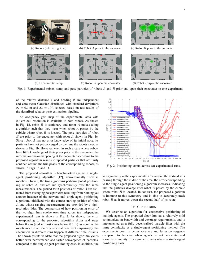 Algorithm For Decentralized Cooperative Positioning Of Multiple Autonomous Agents Deepai