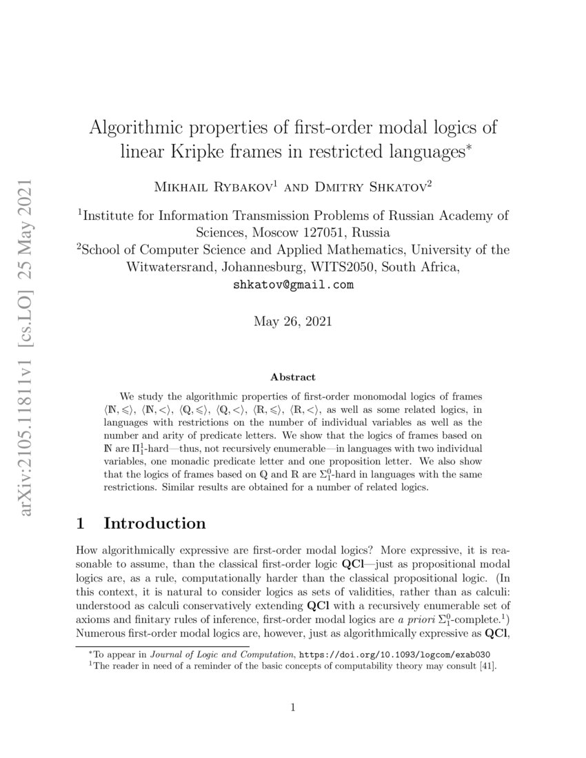Algorithmic properties of first-order modal logics of linear Kripke frames in restricted ...