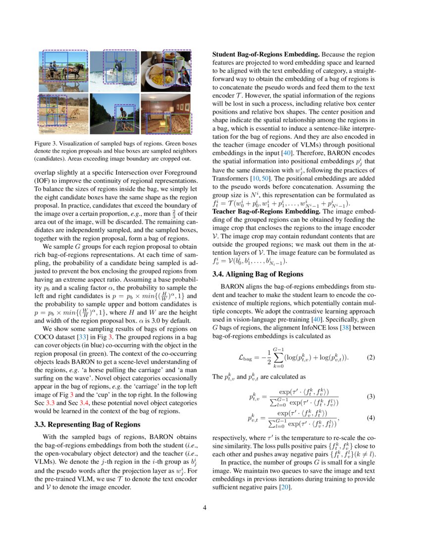 Aligning Bag Of Regions For Open Vocabulary Object Detection Deepai