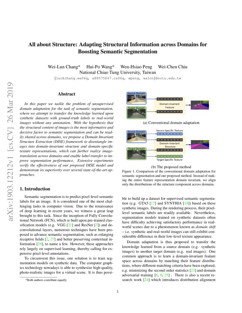 All about Structure: Adapting Structural Information across Domains for ...