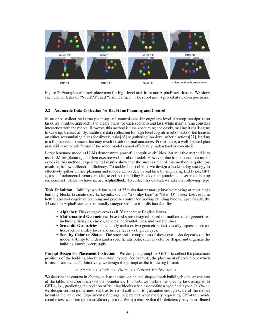 AlphaBlock: Embodied Finetuning for Vision-Language Reasoning in Robot Manipulation | DeepAI