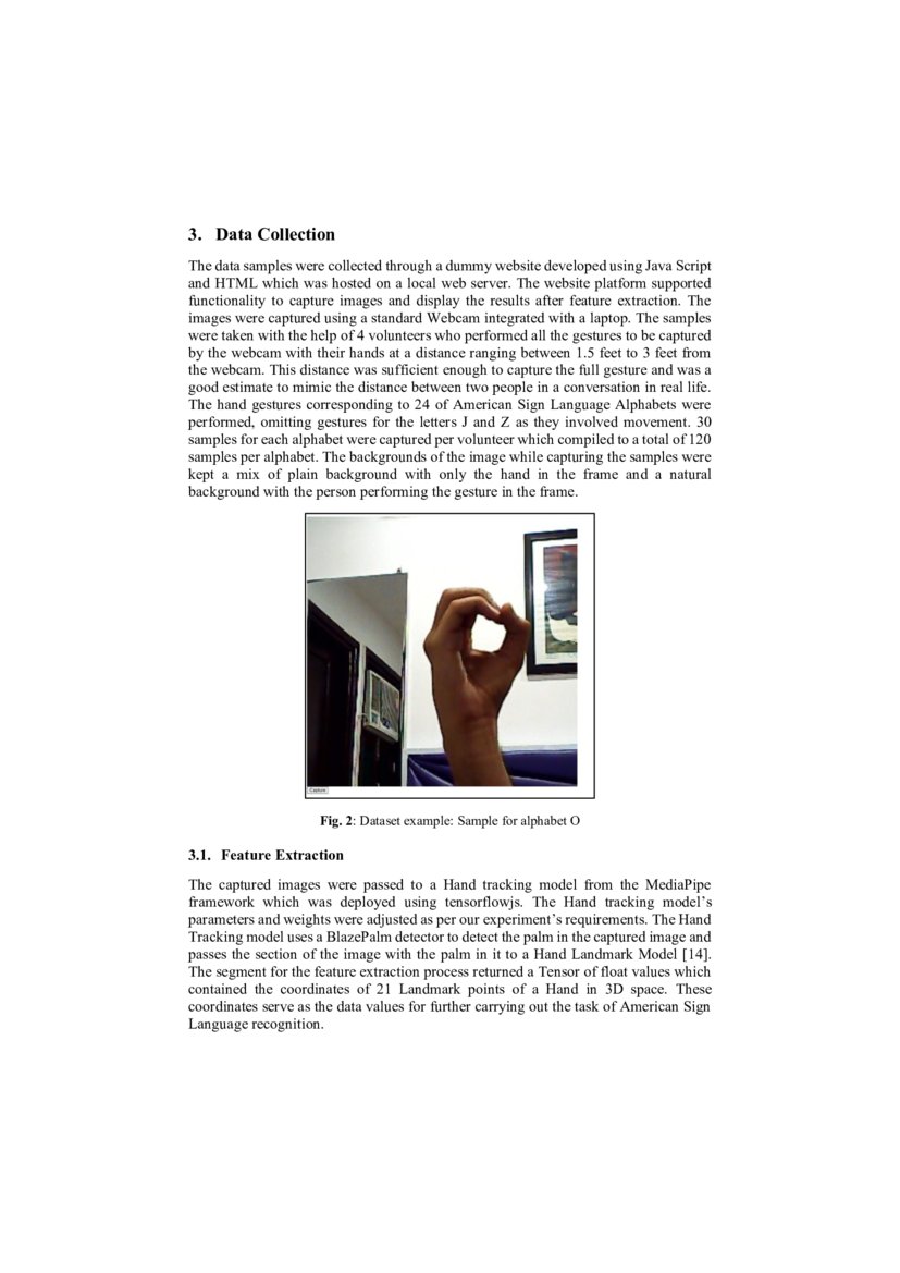 American Sign Language Identification Using Hand Trackpoint Analysis ...