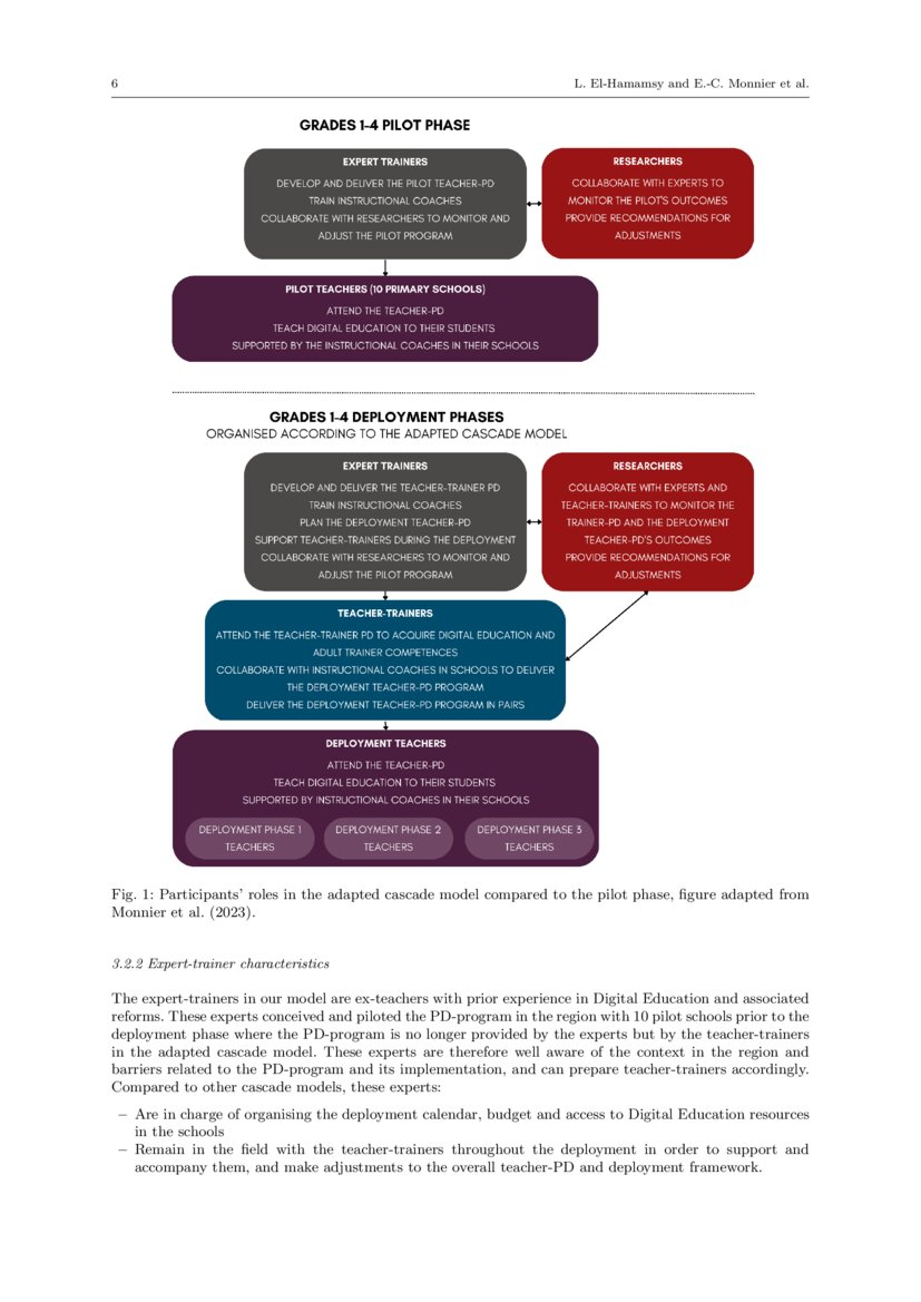 An Adapted Cascade Model to Scale Primary School Digital Education ...