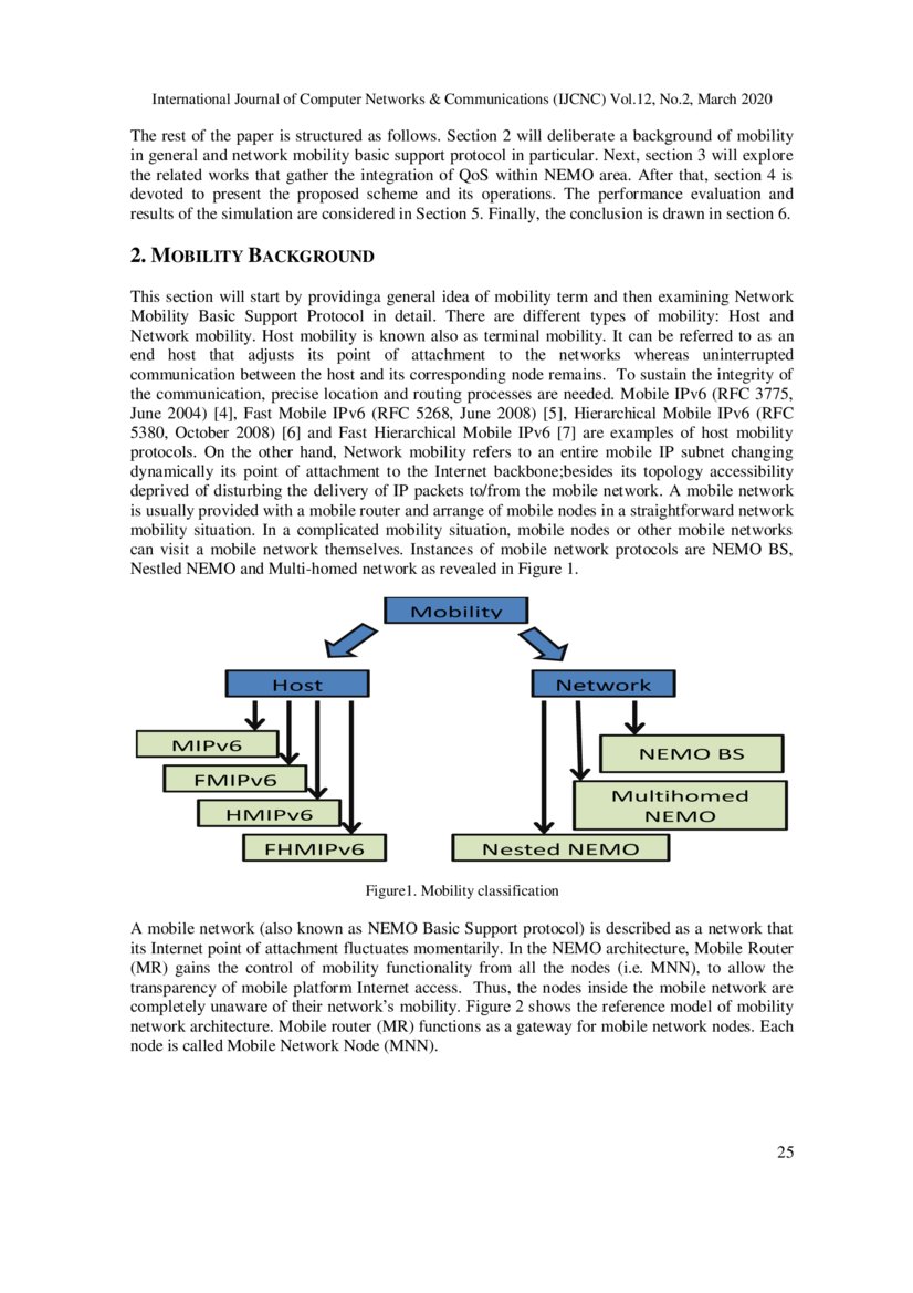 An Adaptive Diffserv Approach To Support QoS In Network Mobility Nemo Environment | DeepAI