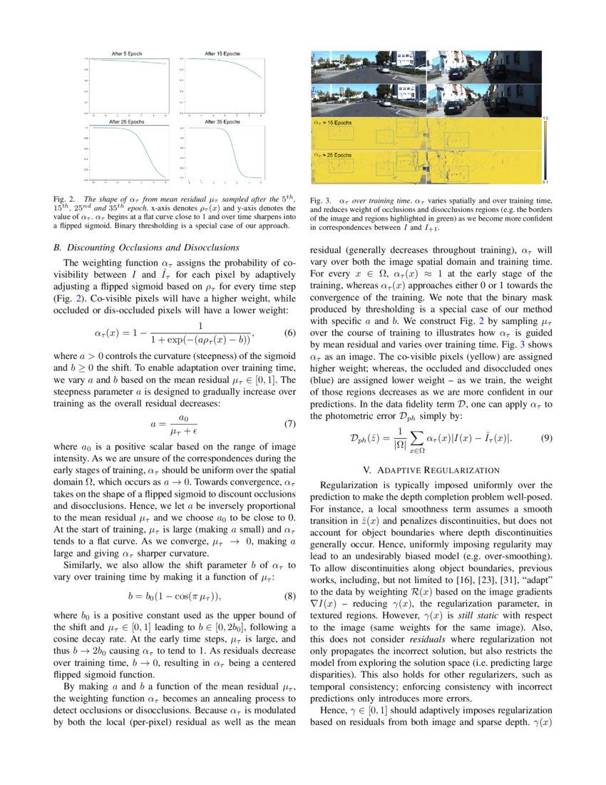 An Adaptive Framework for Learning Unsupervised Depth Completion | DeepAI