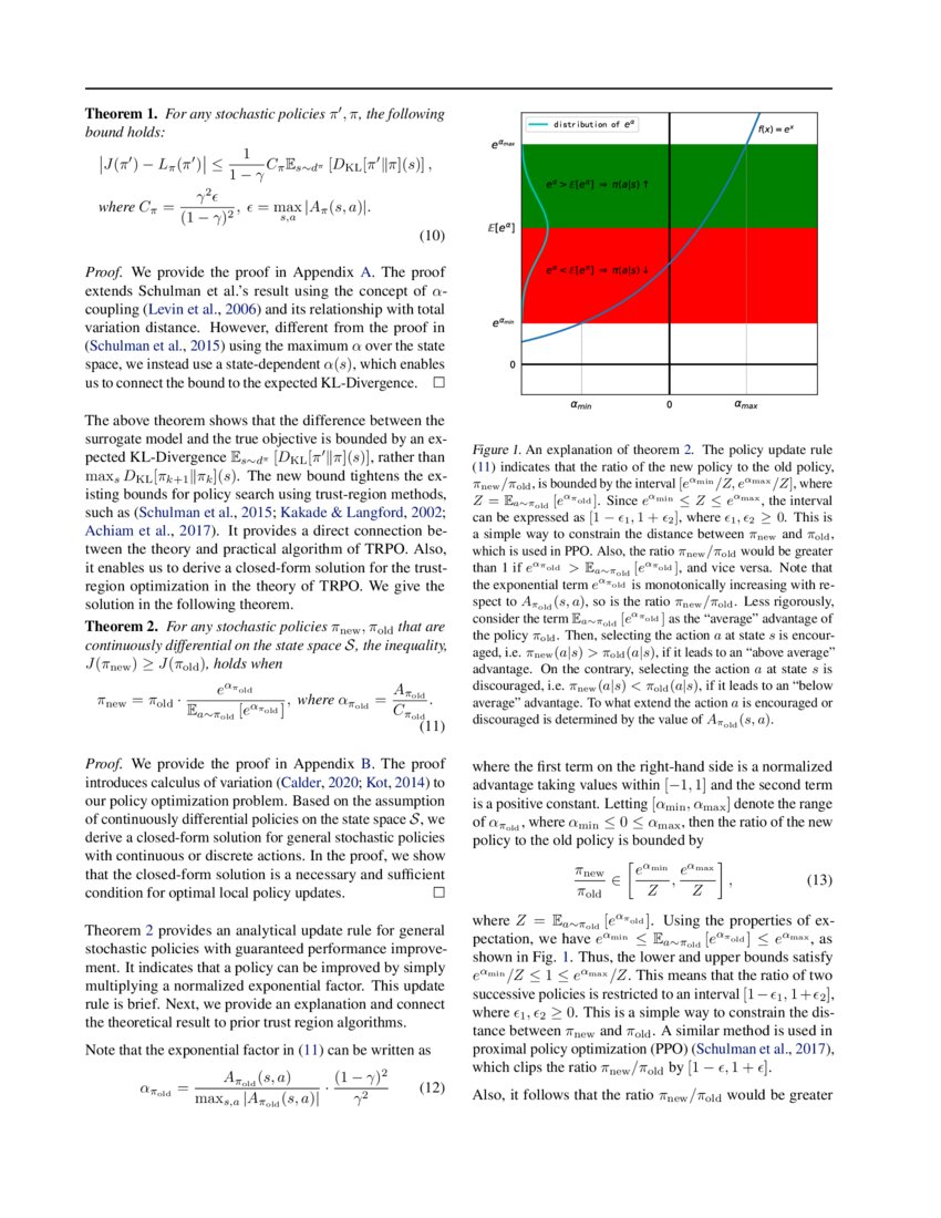 An Analytical Update Rule for General Policy Optimization | DeepAI
