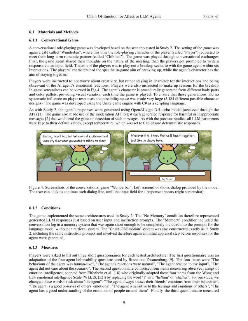 An Appraisal Based Chain Of Emotion Architecture For Affective Language