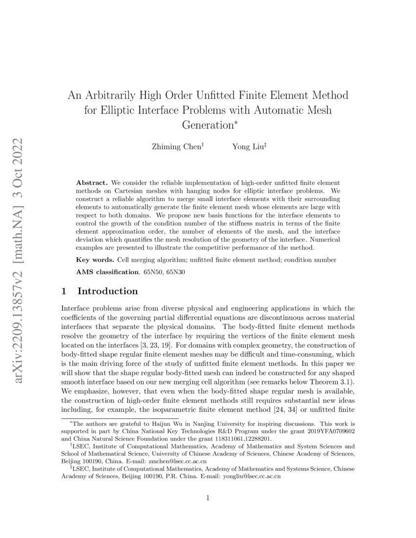 An Arbitrarily High Order Unfitted Finite Element Method For Elliptic Interface Problems With