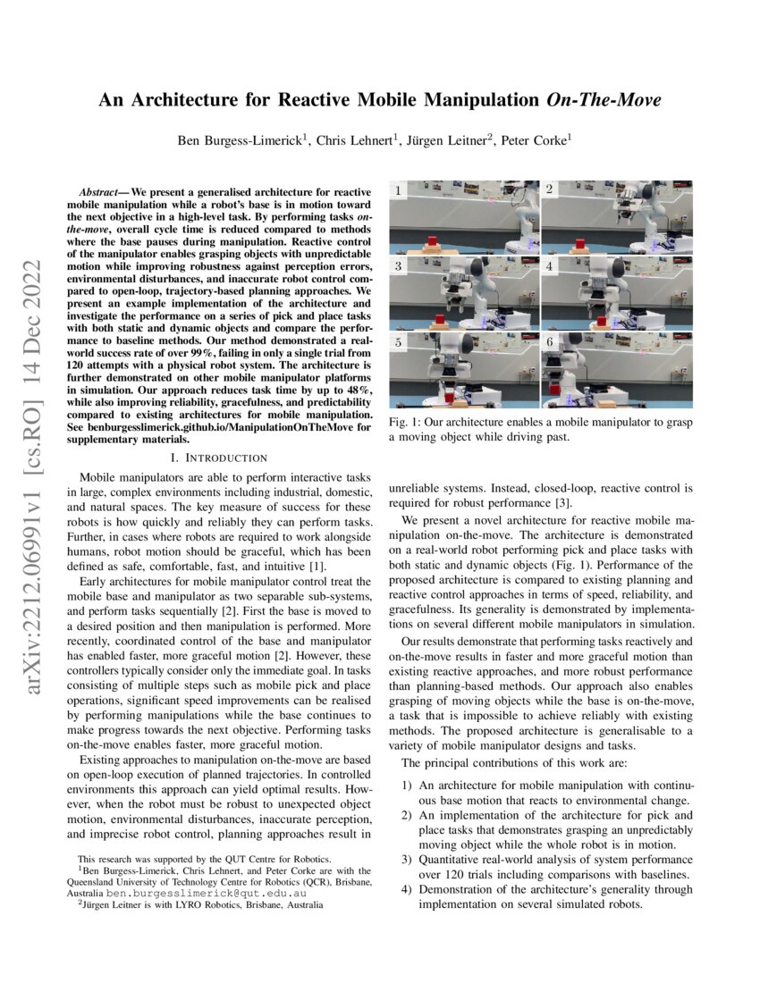 An Architecture For Reactive Mobile Manipulation On The Move Deepai 1378