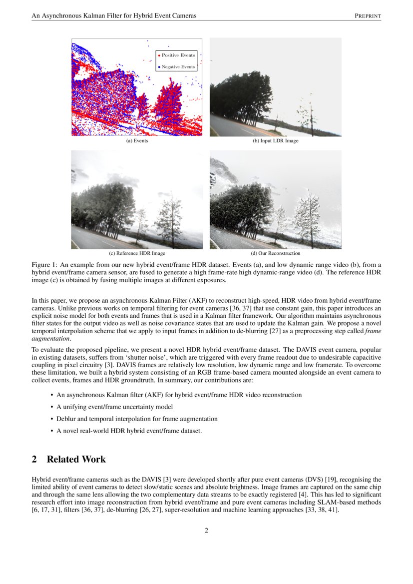 An Asynchronous Kalman Filter for Hybrid Event Cameras | DeepAI