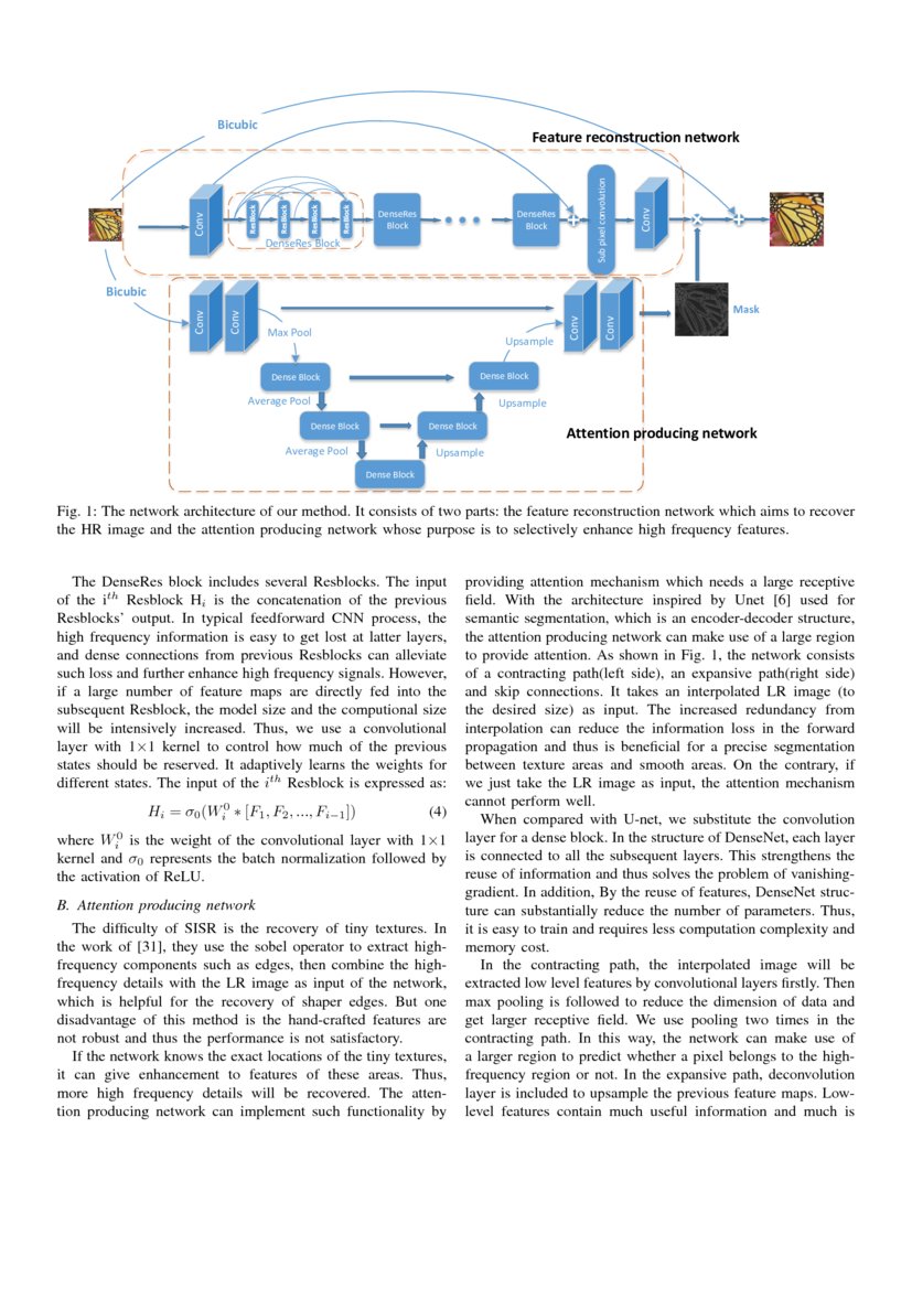 An Attention-Based Approach for Single Image Super Resolution | DeepAI