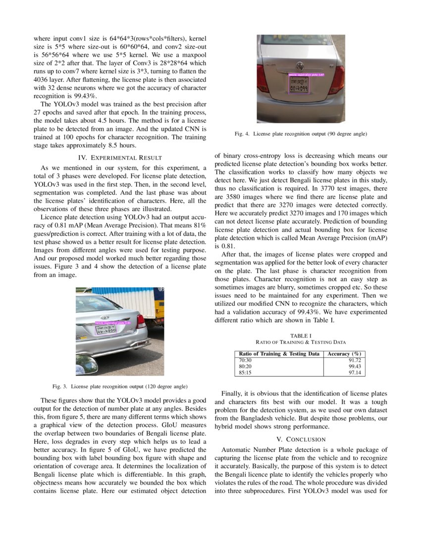 An Automated Approach for the Recognition of Bengali License Plates ...