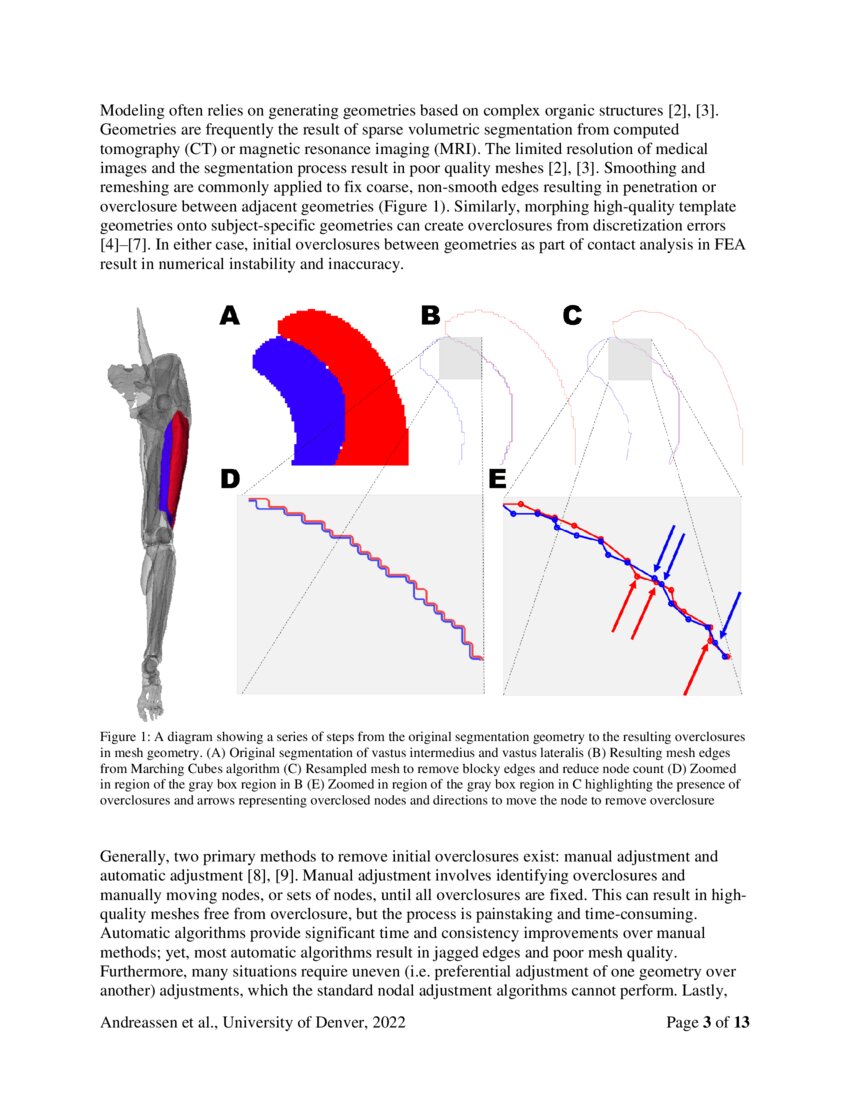 An Automated Process for 2D and 3D Finite Element Overclosure and Gap Adjustment using Radial ...