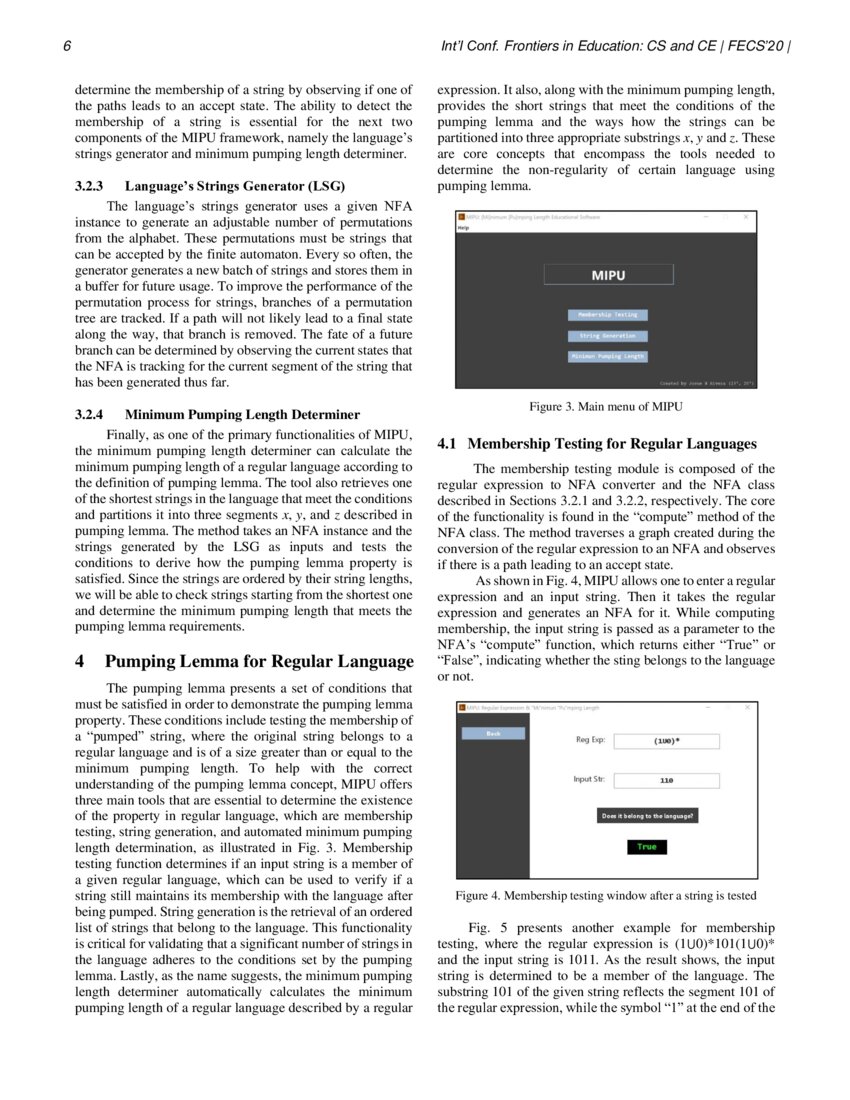 An Educational Tool for Exploring the Pumping Lemma Property for Regular Languages | DeepAI