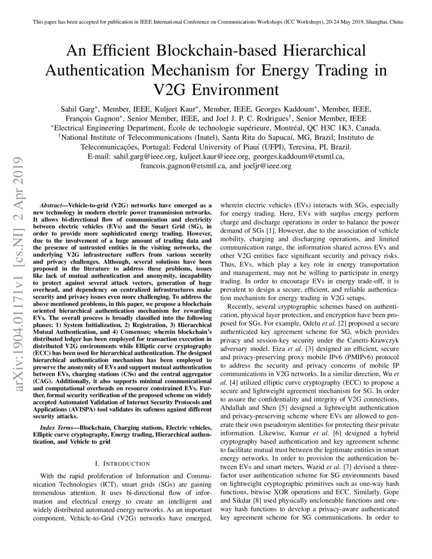 An Efficient Blockchain-based Hierarchical Authentication Mechanism for ...