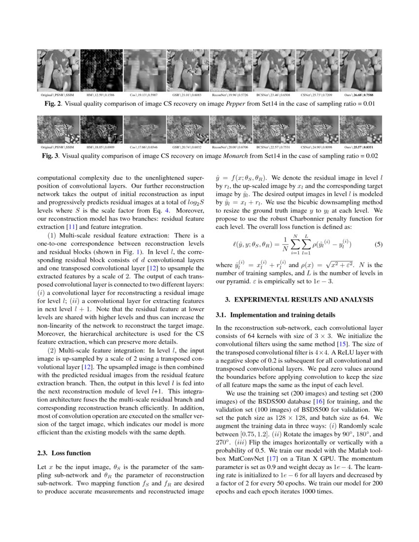 An Efficient Deep Convolutional Laplacian Pyramid Architecture For Cs Reconstruction At Low
