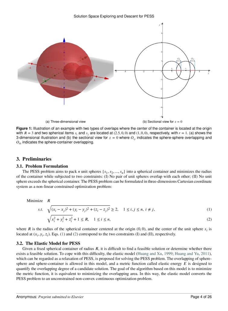 An Efficient Solution Space Exploring and Descent Method for Packing Equal Spheres in a Sphere ...
