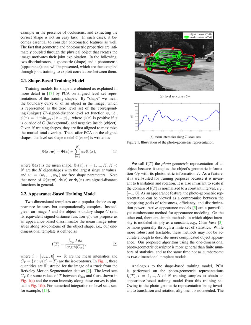 An Efficiently Coupled Shape And Appearance Prior For Active Contour