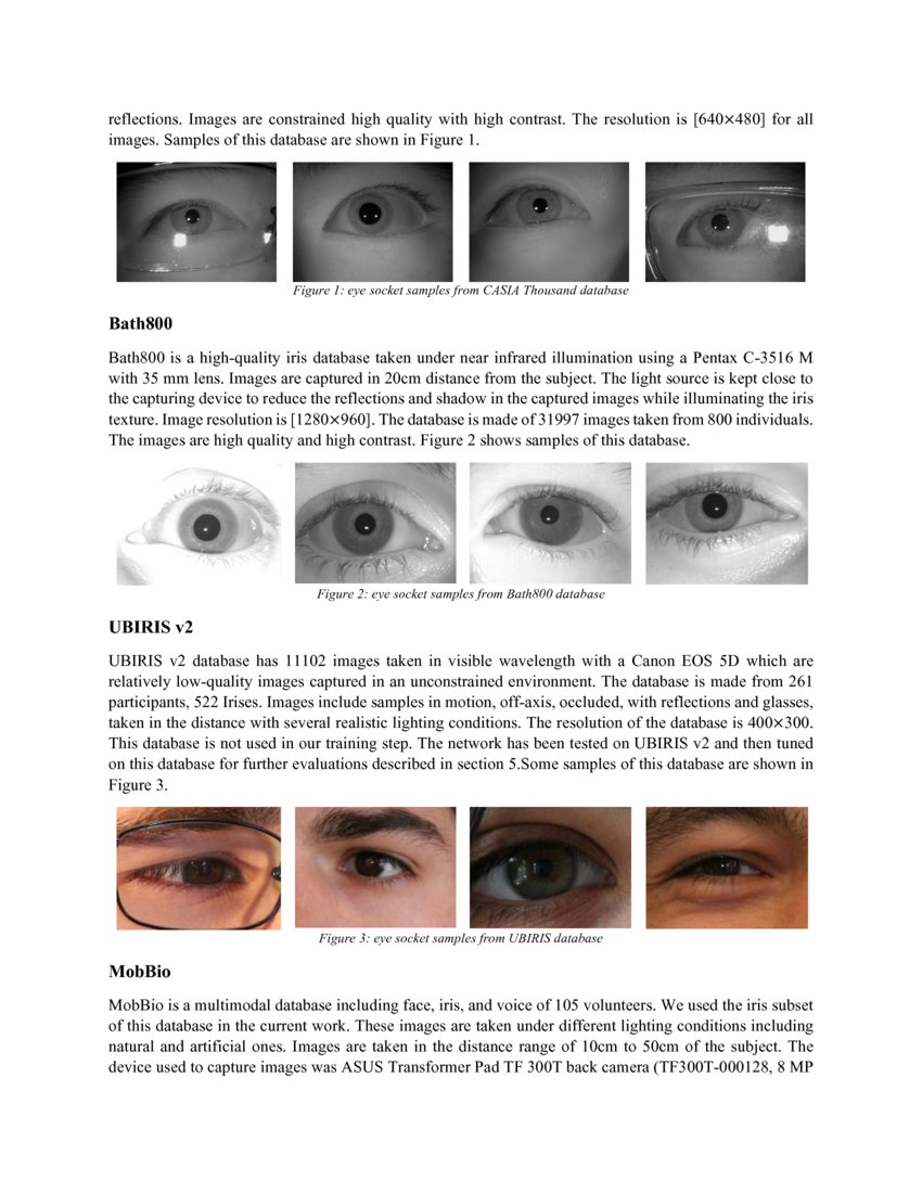 An End To End Deep Neural Network For Iris Segmentation In Unconstraint
