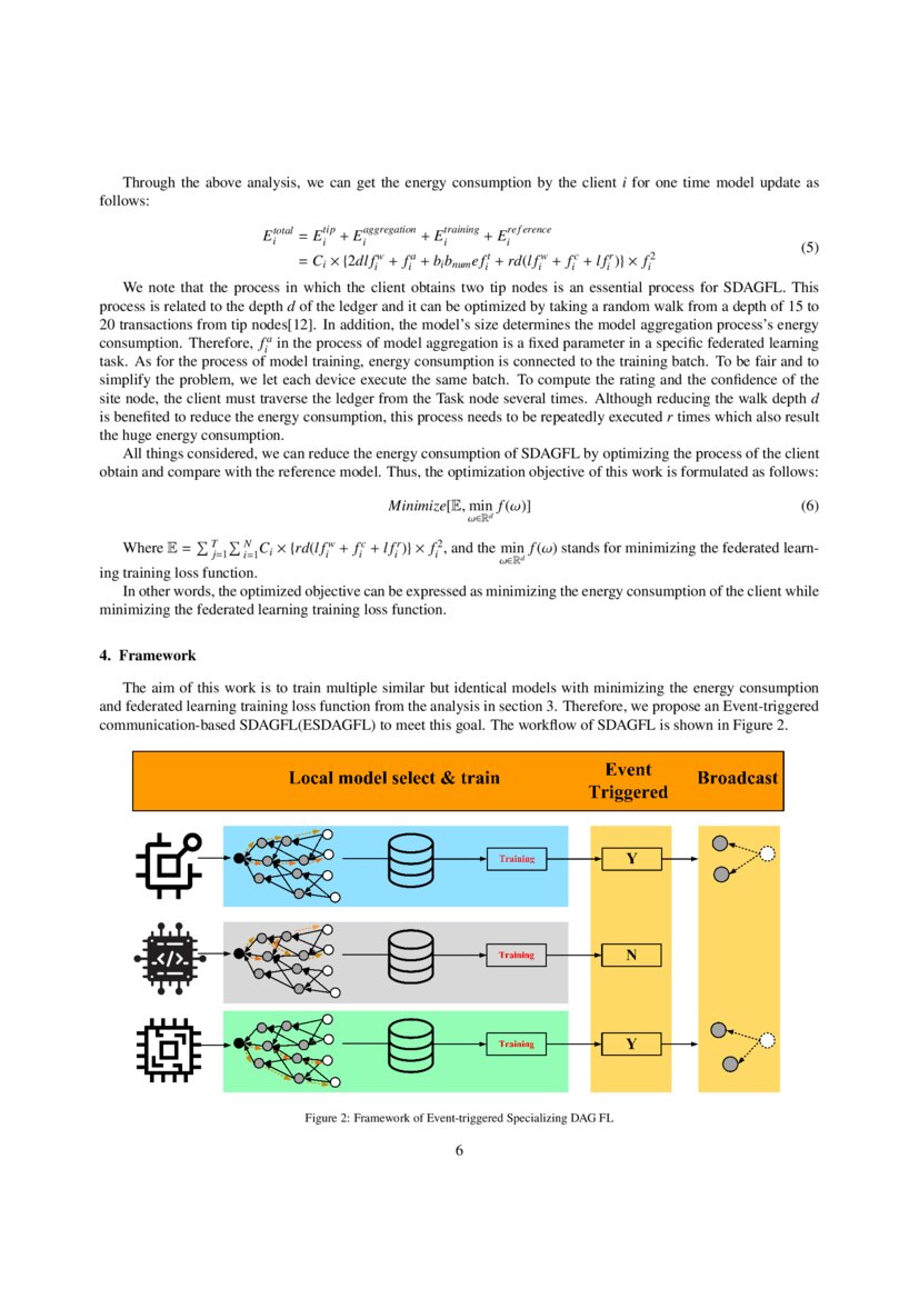An Energy Optimized Specializing DAG Federated Learning based on Event Triggered Communication ...