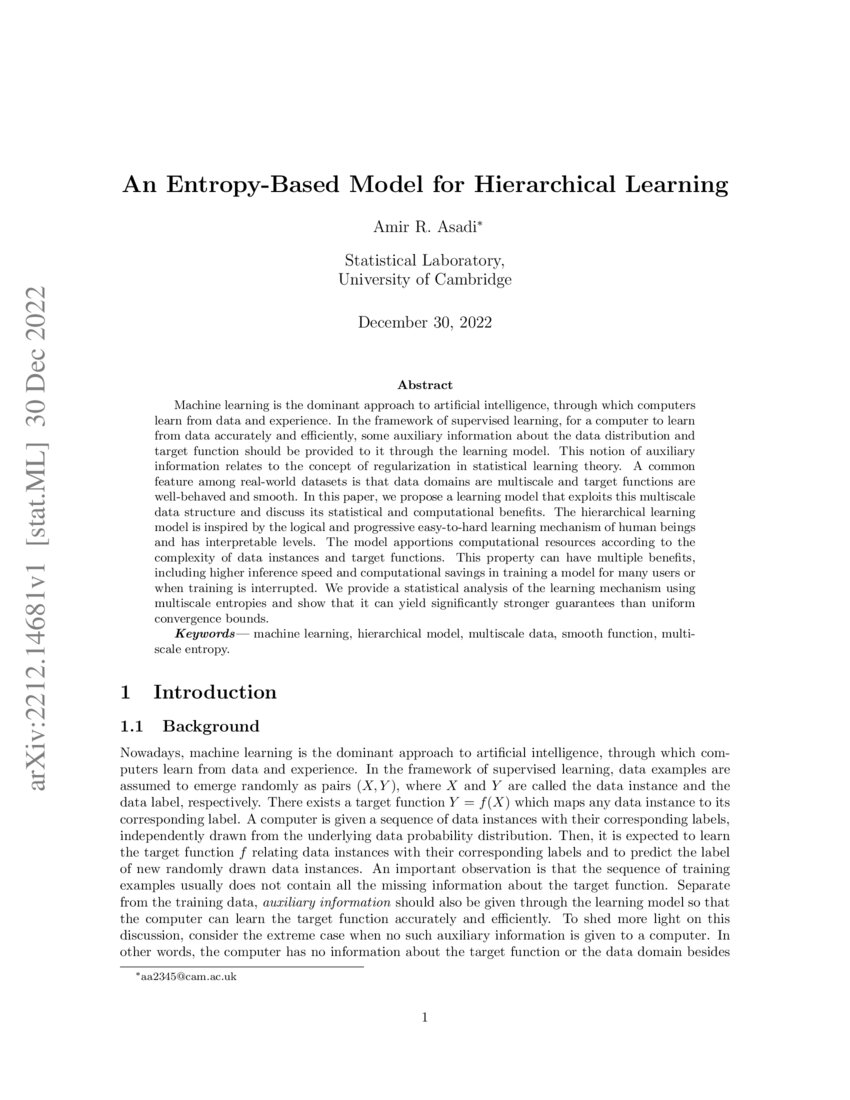 An Entropy Based Model For Hierarchical Learning Deepai 6087