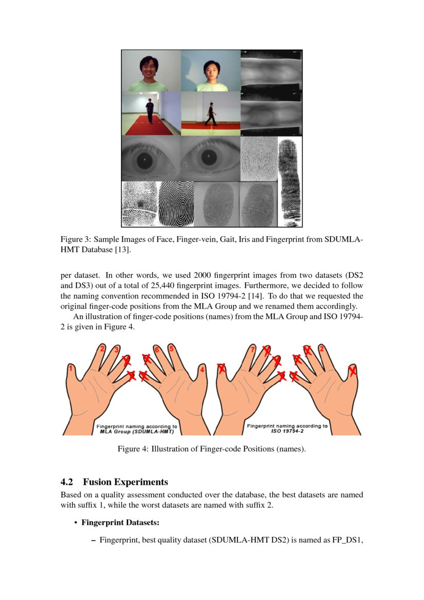 An Evaluation of Score Level Fusion Approaches for Fingerprint and ...