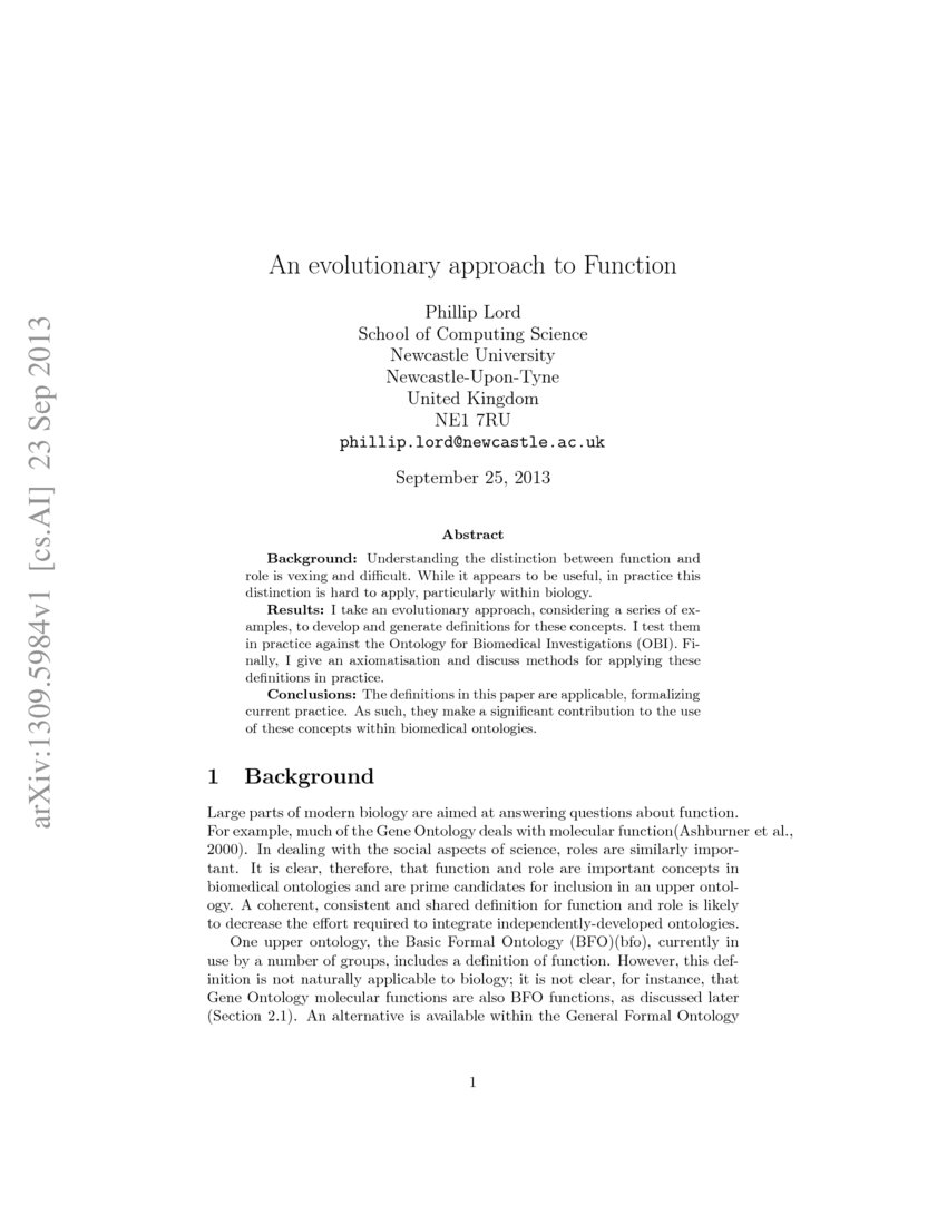 An Evolutionary Approach To Function Deepai
