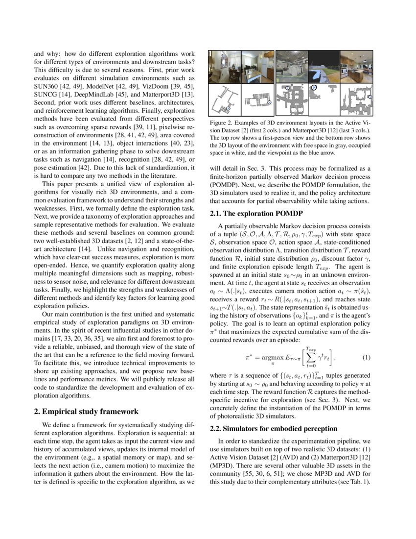 An Exploration of Embodied Visual Exploration | DeepAI