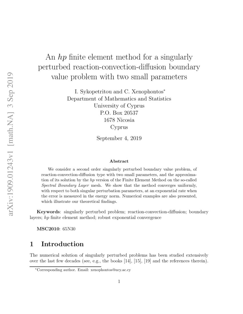 An hp finite element method for a singularly perturbed reaction-convection-diffusion boundary ...