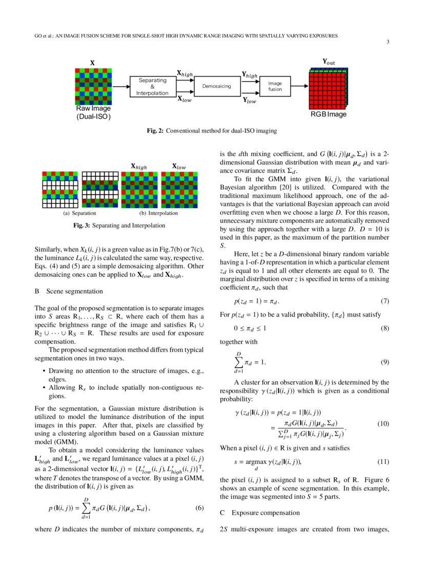 An Image Fusion Scheme for Single-Shot High Dynamic Range Imaging with ...