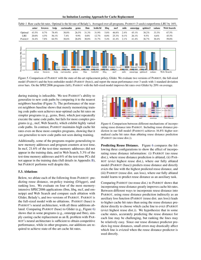 An Imitation Learning Approach for Cache Replacement | DeepAI