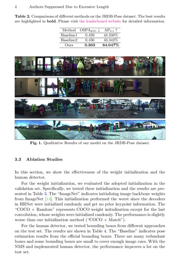 An Improved Baseline Framework For Pose Estimation Challenge At Eccv