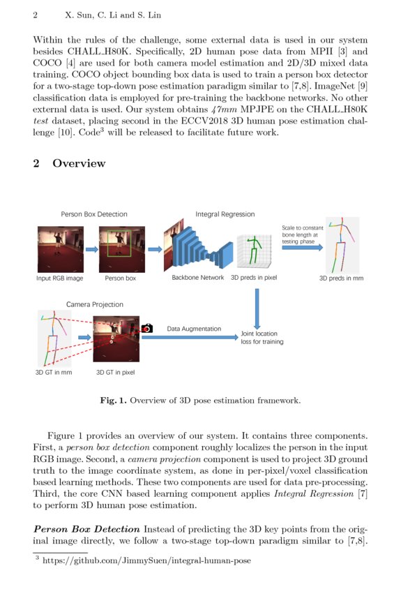 An Integral Pose Regression System for the ECCV2018 PoseTrack Challenge | DeepAI