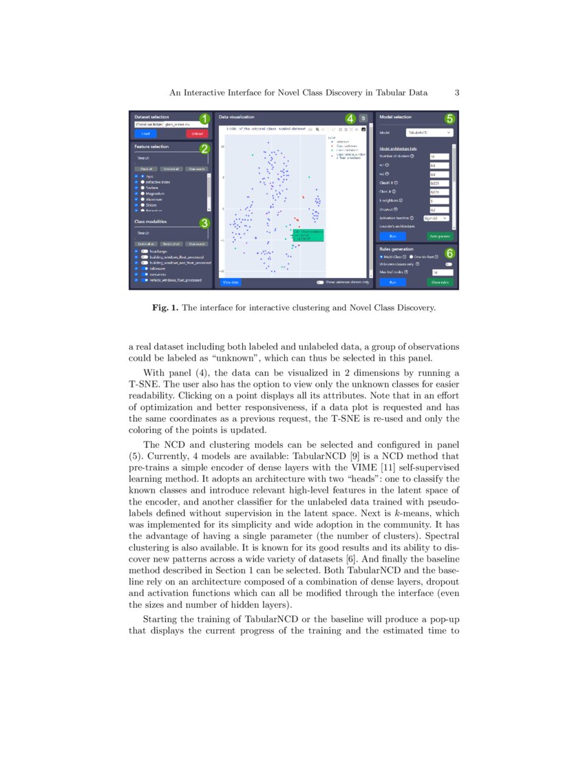 An Interactive Interface for Novel Class Discovery in Tabular Data | DeepAI