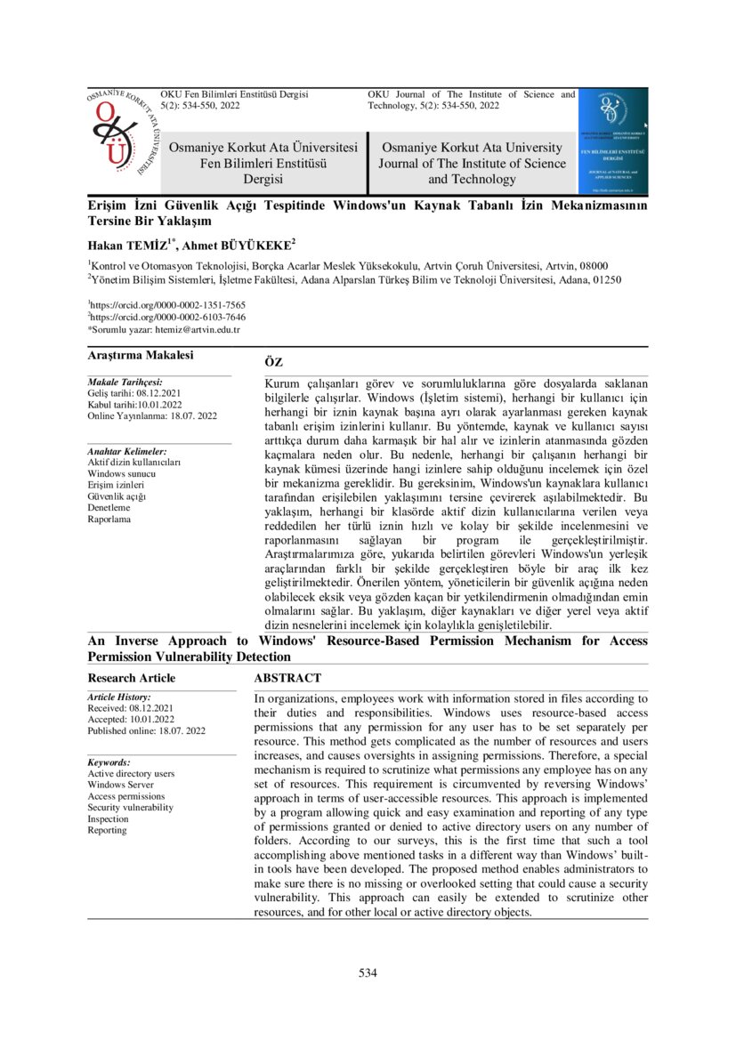 An Inverse Approach to Windows' Resource-Based Permission Mechanism for ...