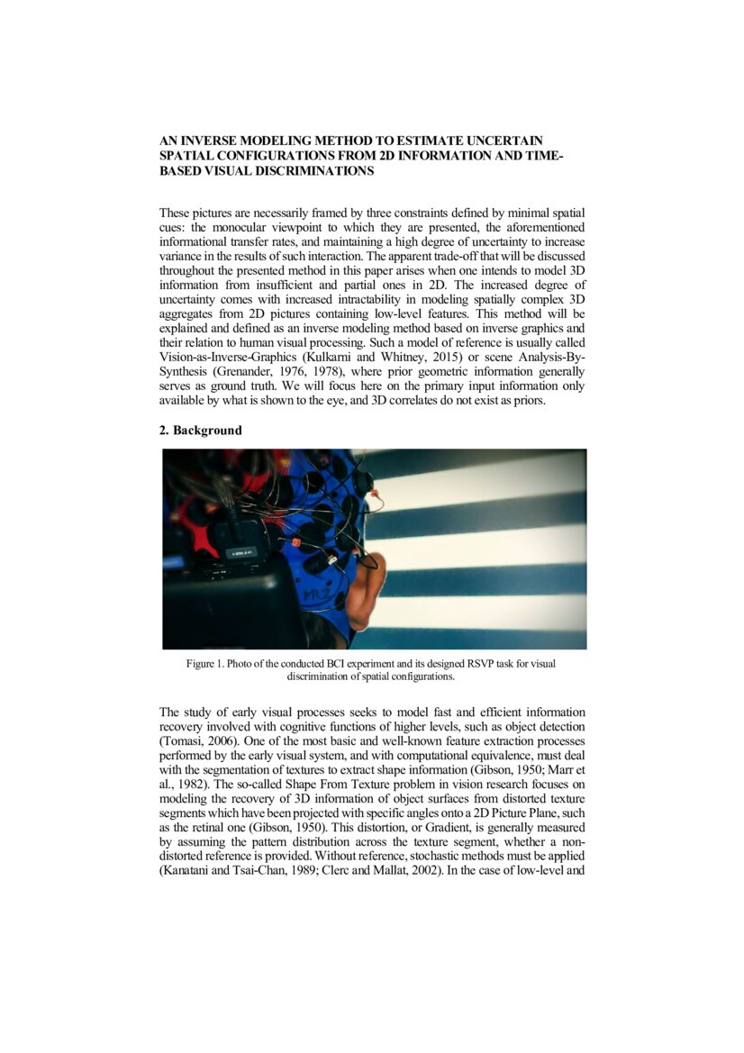 An Inverse Modeling Method To Estimate Undertain Spatial Configurations
