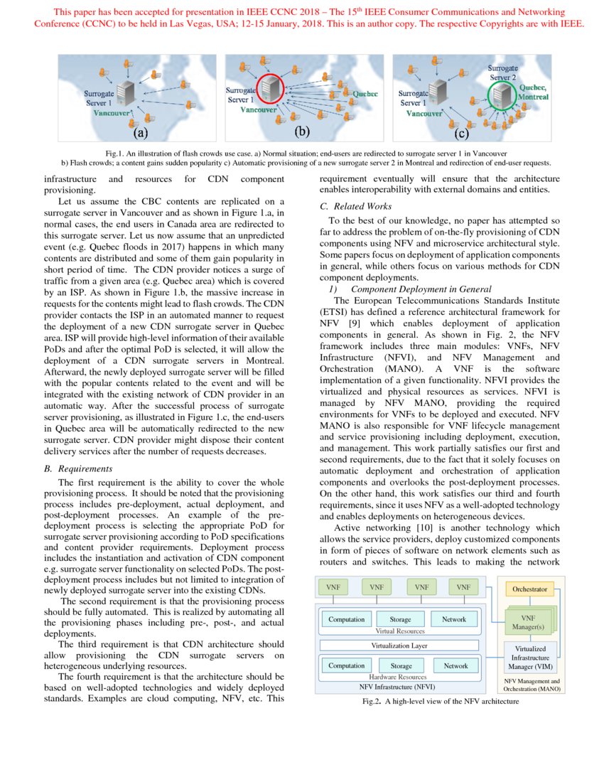 An Nfv And Microservice Based Architecture For On The Fly Component Provisioning In Content