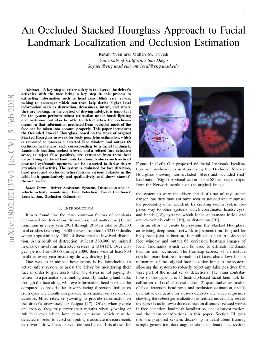 An Occluded Stacked Hourglass Approach to Facial Landmark Localization ...