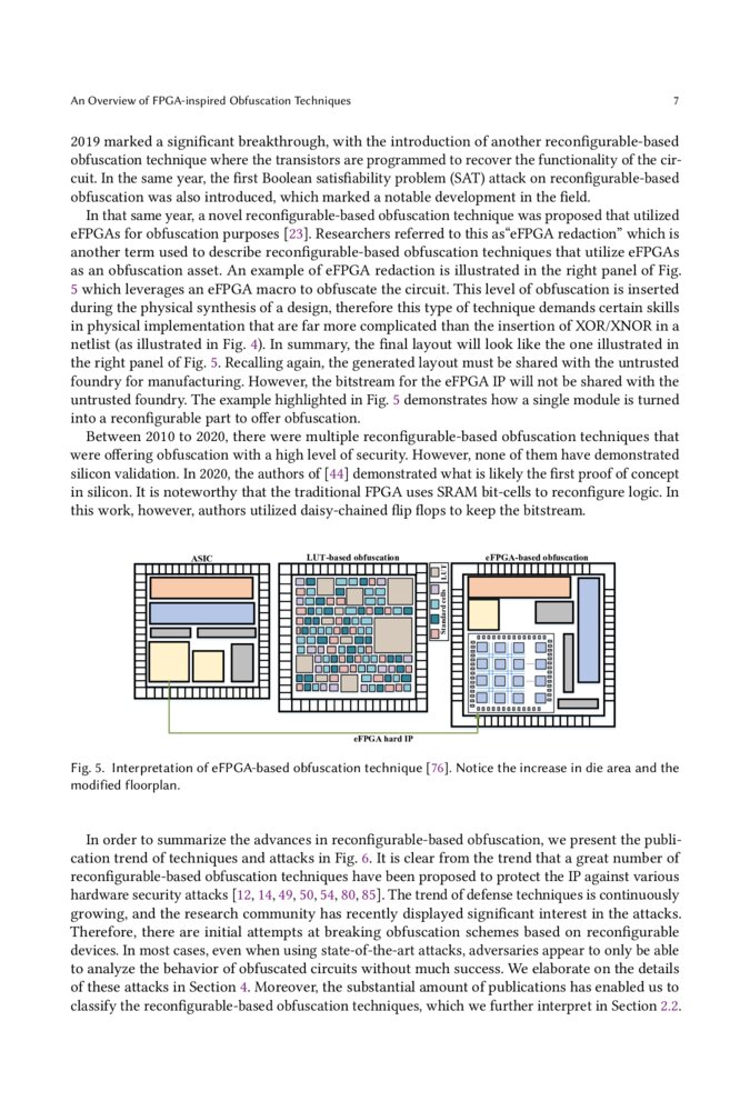 An Overview of FPGA-inspired Obfuscation Techniques | DeepAI