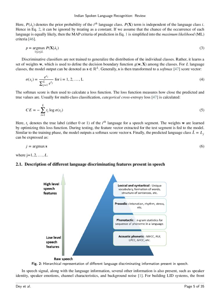 An Overview of Indian Spoken Language Recognition from Machine Learning Perspective | DeepAI