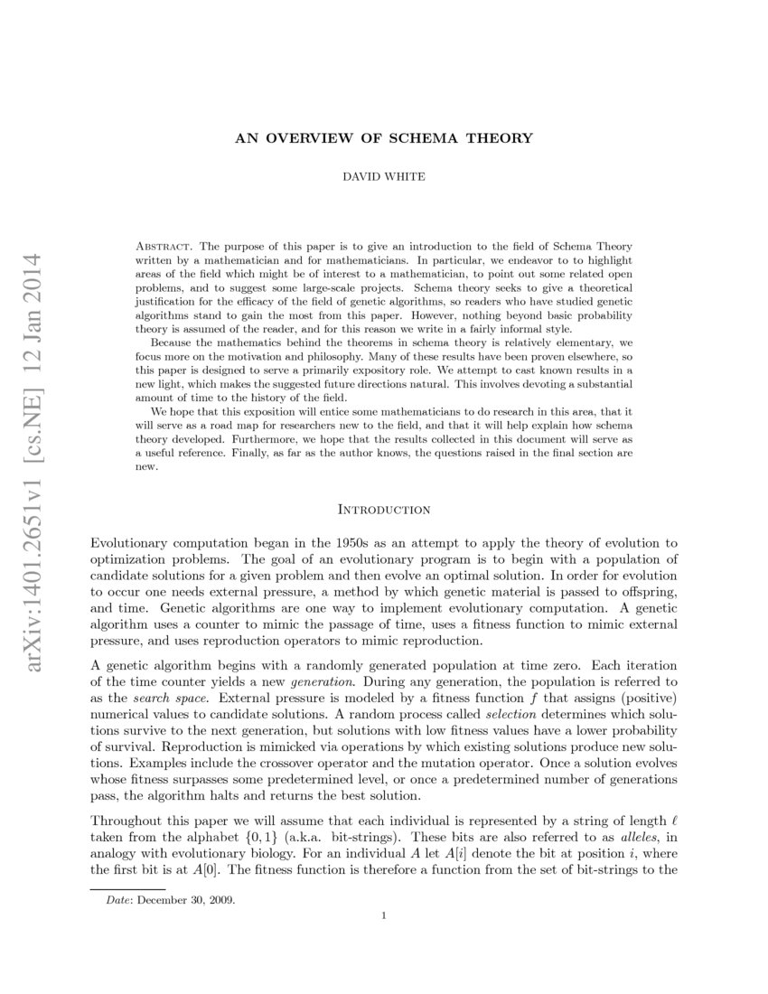 An Overview of Schema Theory | DeepAI