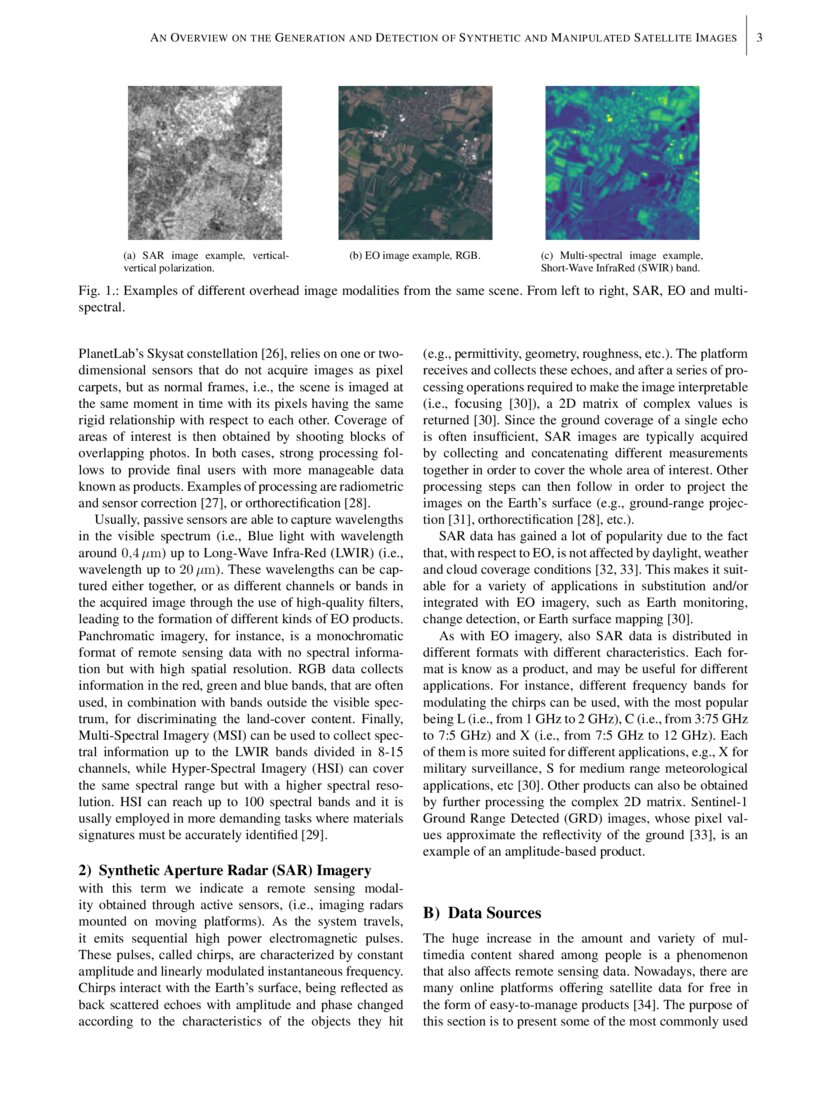 An Overview On The Generation And Detection Of Synthetic And Manipulated Satellite Images Deepai