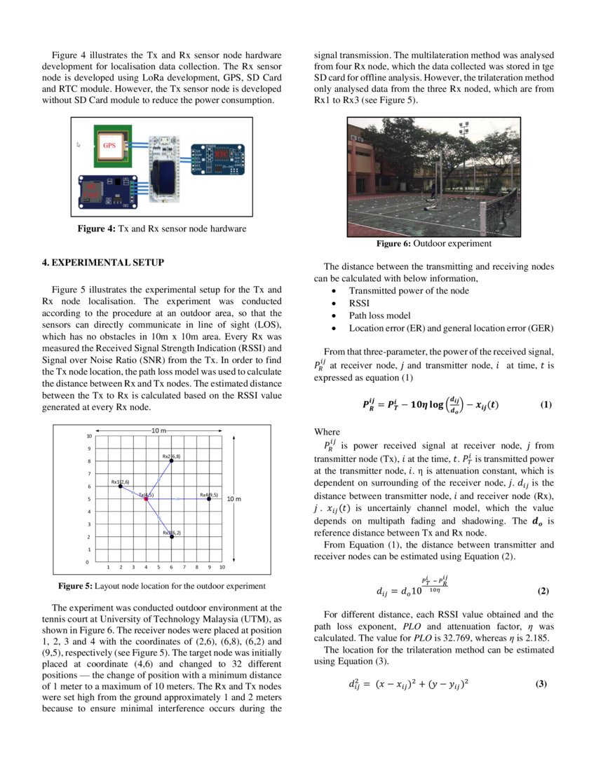An Rssi Based Wireless Sensor Node Localisation Using Trilateration And Multilateration Methods